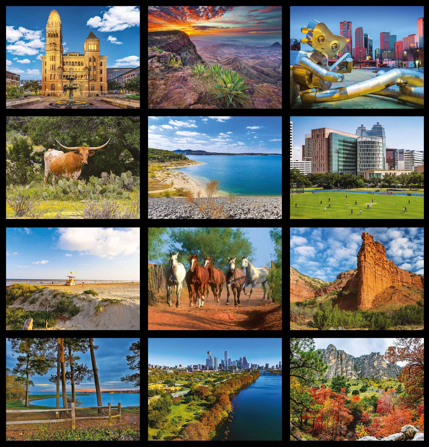 Scenes of Texas Calendar